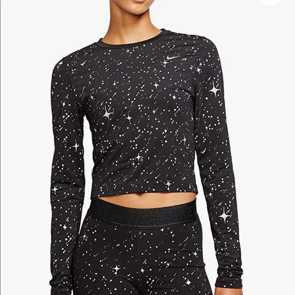Nike | Tops | Nike Womens Starry Night Fitness Training Crop Top | Poshmark
